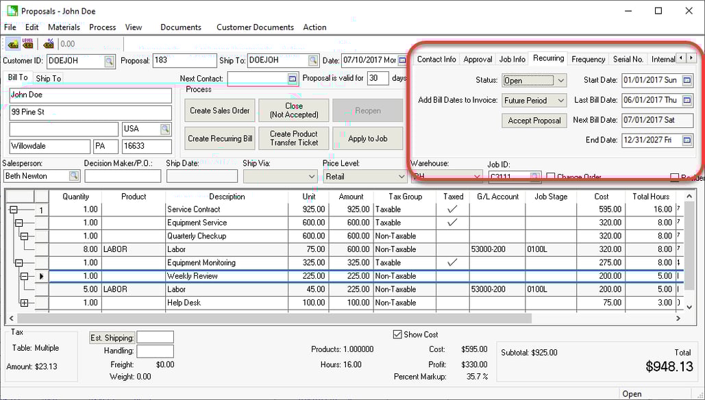 Recurring Billing Overview